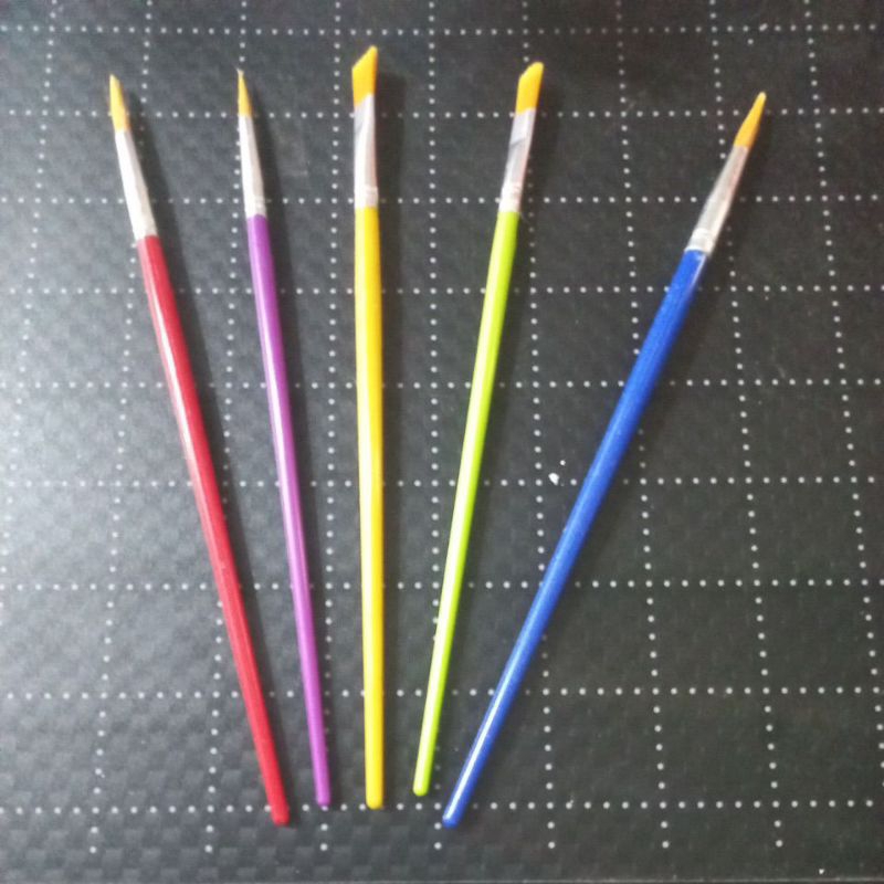 Jual KUAS LUKIS 5 PCS LANCIP DAN GEPENG | Shopee Indonesia