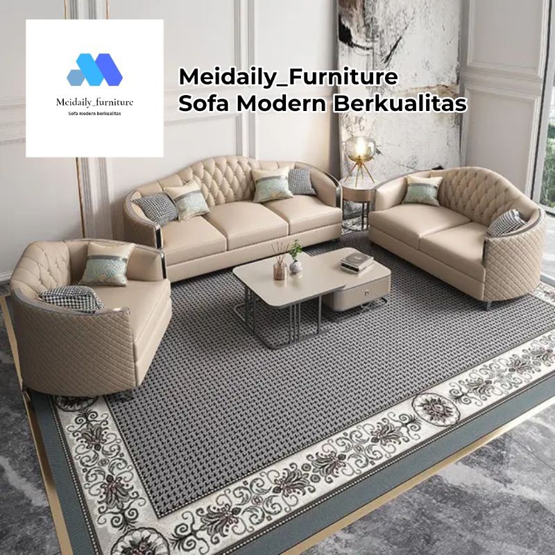 Jual Sofa 321 Casterfield Sofa Minimalis Ruang Tamu Furniture Mewah ...