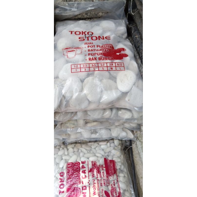 Jual macam-macam batu koral semua jenis. batu alam putih/ batu taman/batu koral berat 10kg ...