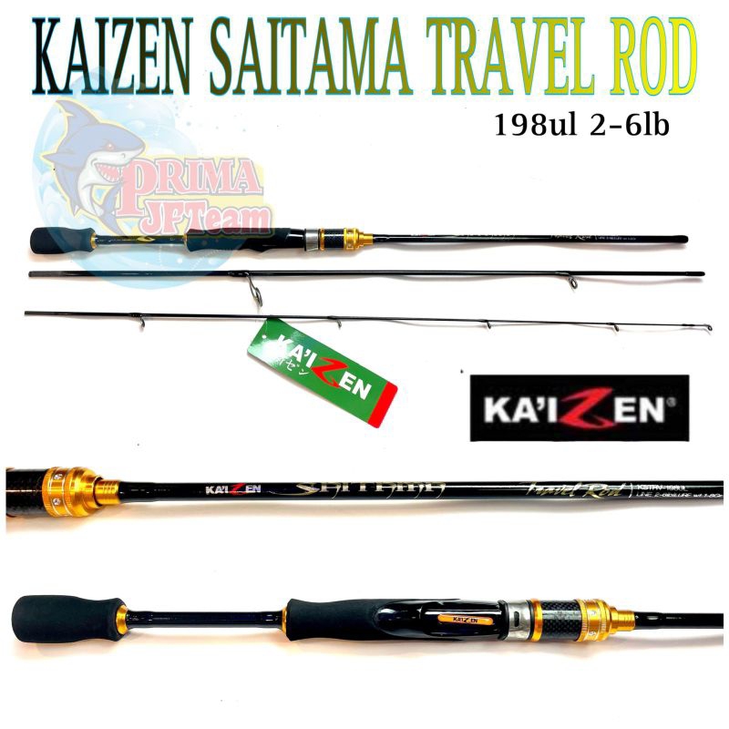 Jual Joran Kaizen Saitama Travel Rod 662 198cm 2-6UL | Shopee Indonesia