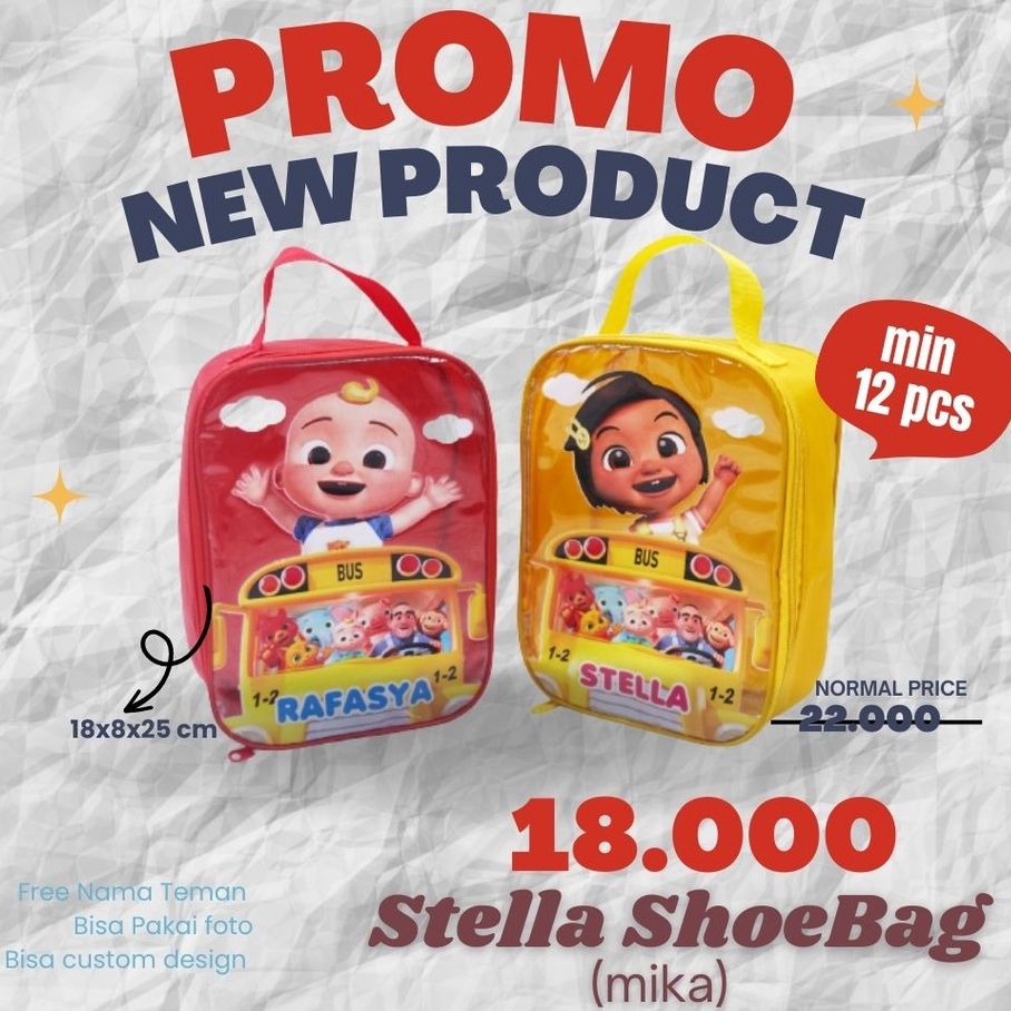Jual STELLA SHOEBAG MIKA CUSTOM SOUVENIRULTAH GOODIEBAG MERCHANDISE ...