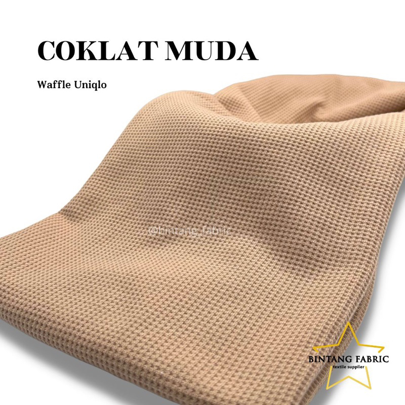 Jual Bahan Kain Knit Waffle Uniqlo Premium Spandex per 0,5 kg | Shopee ...