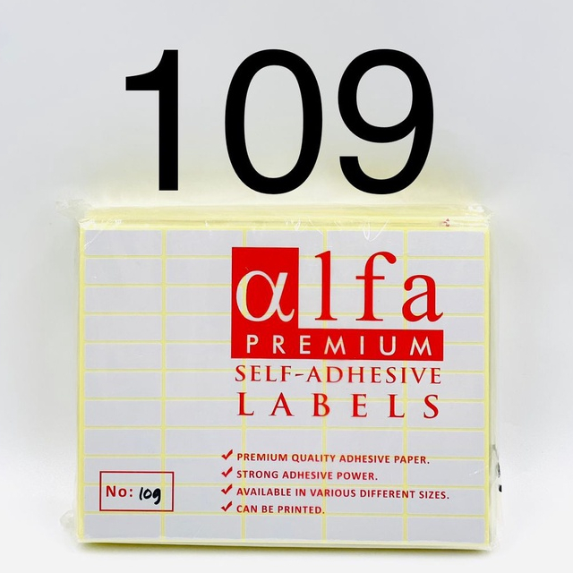 Jual STICKER LABEL ALFA 109 / Stiker Sticker Label Nama Undangan Harga ...