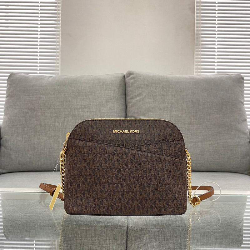 Jual Mk md dome crossbody sign brown (sisa orderan teh ita) | Shopee ...
