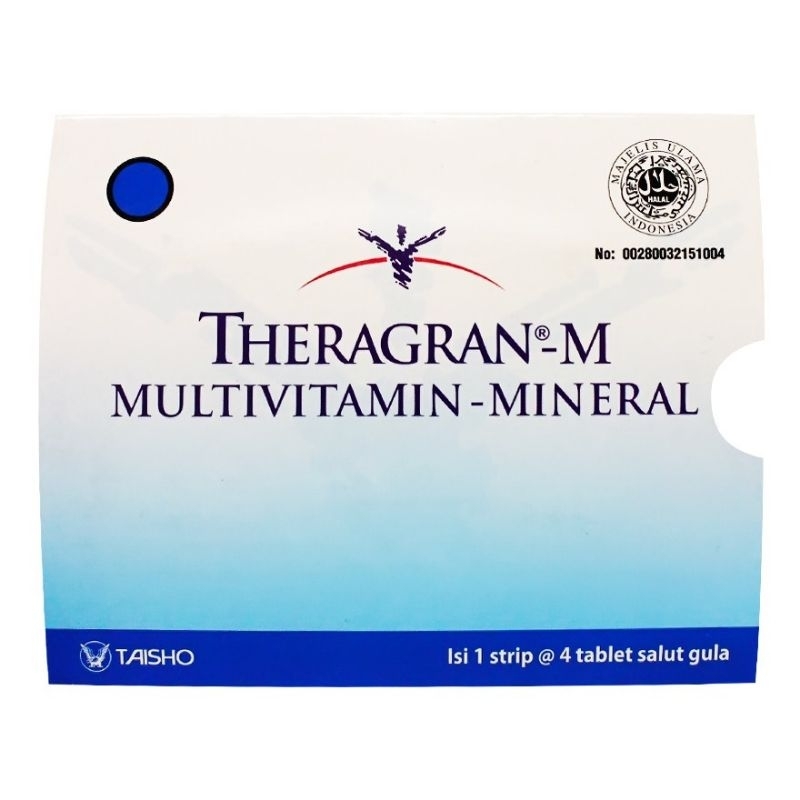 Jual Theragran-M Multivitamin dan Mineral isi 4 tablet | Shopee Indonesia