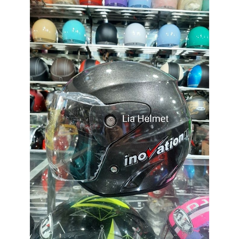 Jual helm dewasa HKM evo inovation abu abu kilat/ helm half face HKM ...