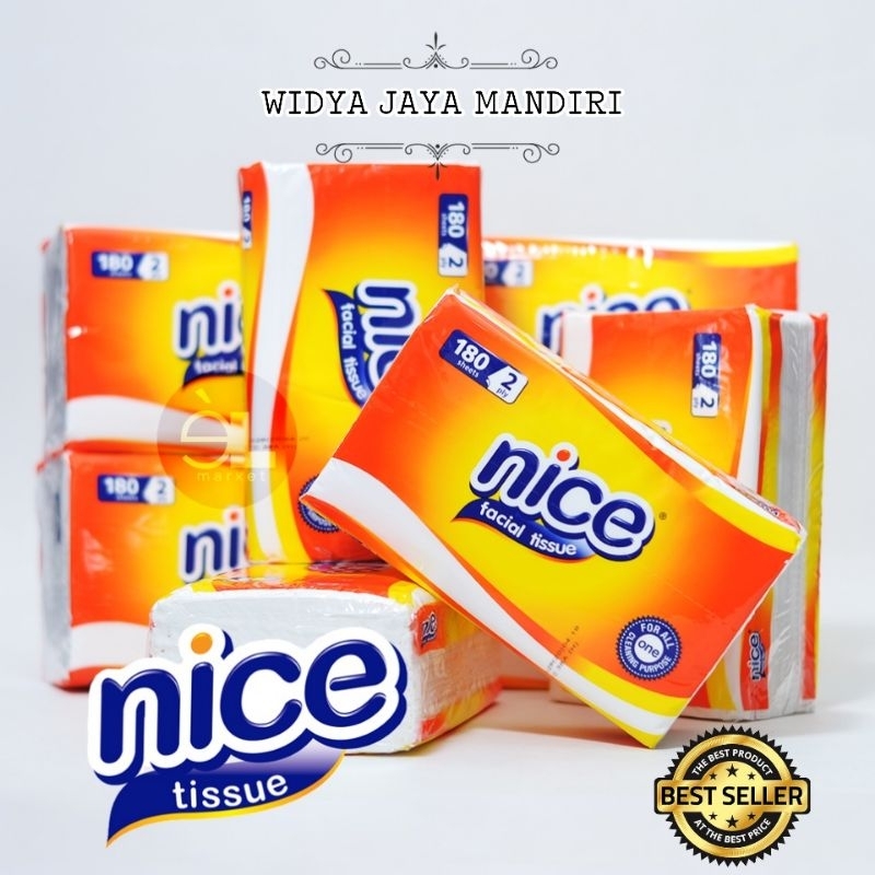 Jual Tisu Nice 180 Sheet 2 Ply Facial Tissue | Tissue Nice | Tissue ...