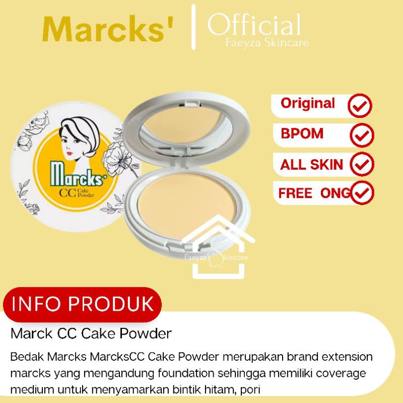 Jual Free Gift | Marcks CC Cake powder Natural & Ivory | Shopee Indonesia