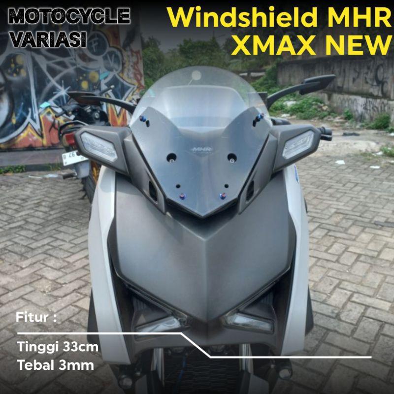 Jual Visor Xmax New 2023 Windshield Xmax New 2023 MHR Pendek | Shopee ...