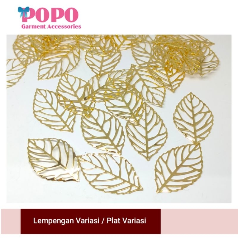 Jual VARIASI MOTIF DAUN / LEMPENGAN DAUN EMAS ( ISI:10PCS ) Rp7000 ...