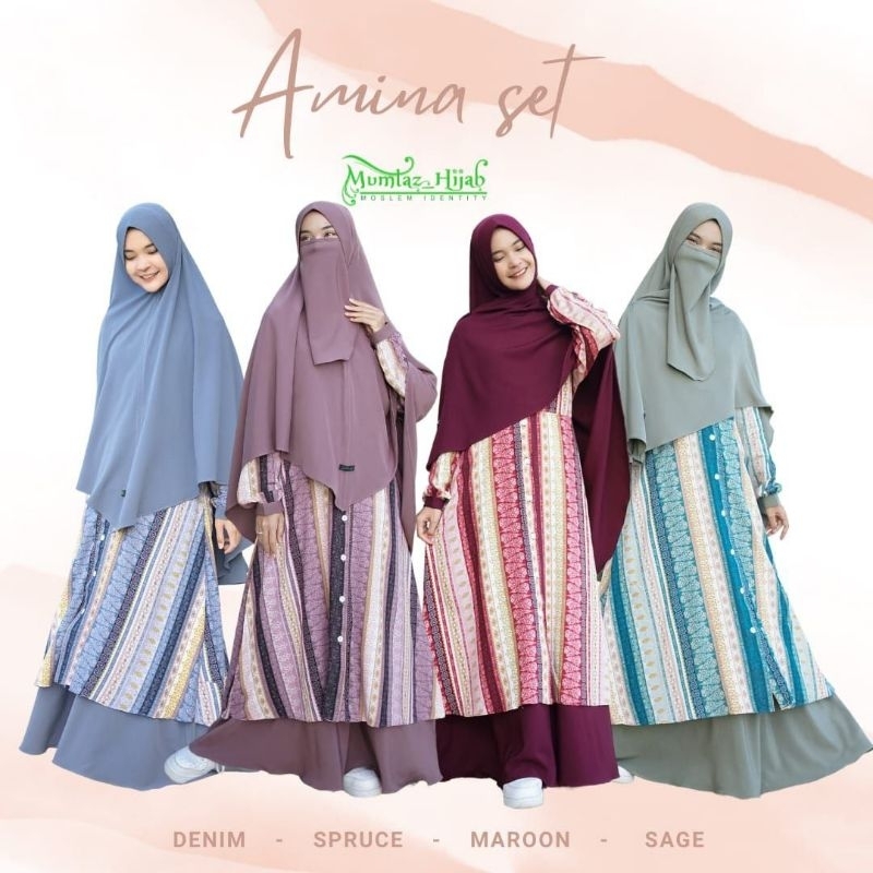 Jual Amina set by Mumtaz Hijab | Shopee Indonesia