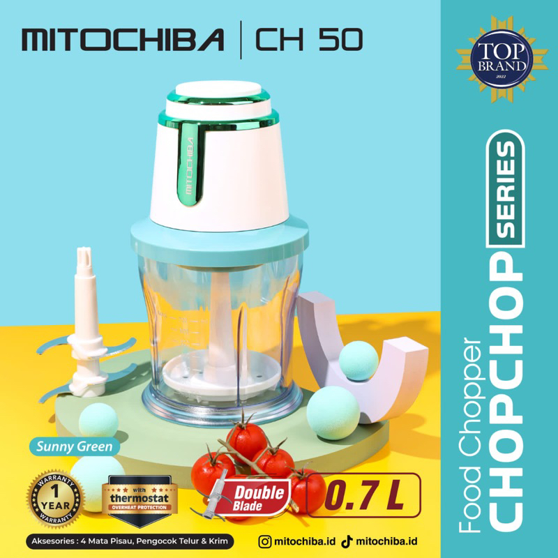 Jual CHOPPER FOOD MITO MITOCHIBA CH 200 CH200 / CH 100 CH100 CH50 CH 50 BLENDER DAGING BUMBU ...