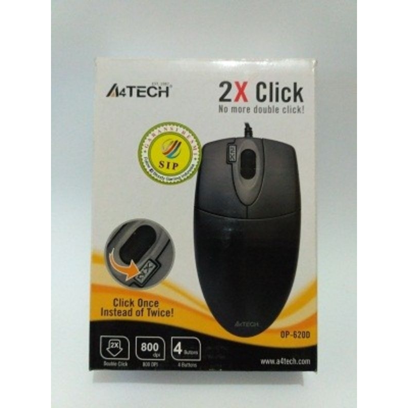 Jual MOUSE A4TECH OP-602D DOUBLE CLICK | Shopee Indonesia