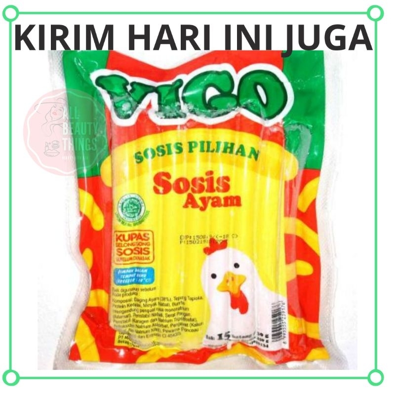 Jual Vigo Sosis Ayam 450gr Isi 15 Chicken Sausage makanan beku frozen ...