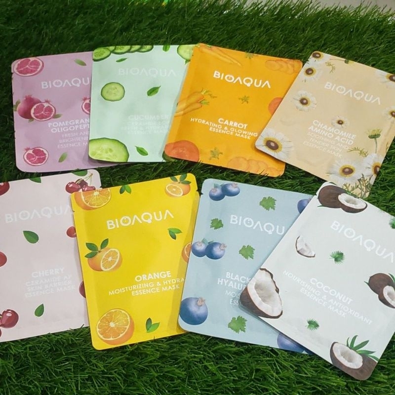 Jual Bioaqua Sheet Mask { Masker Viral dan Murah } bio Aqua masker | Shopee Indonesia