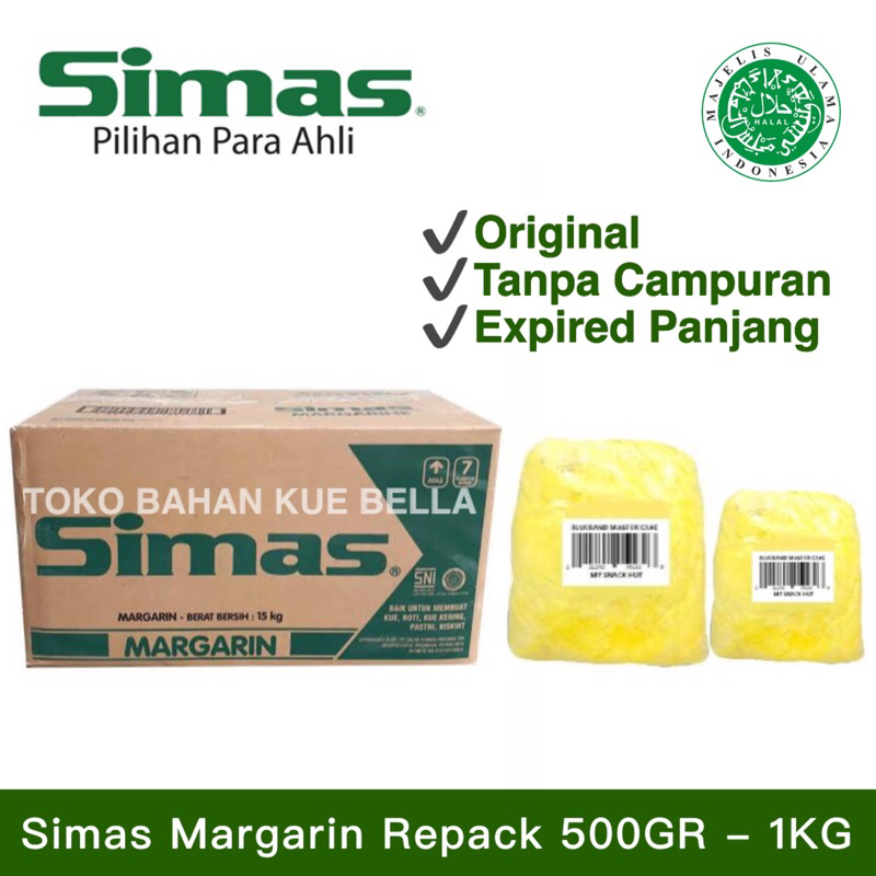 Jual SIMAS MARGARINE 500GR (REPACK) Mentega Kiloan Murah Original ...