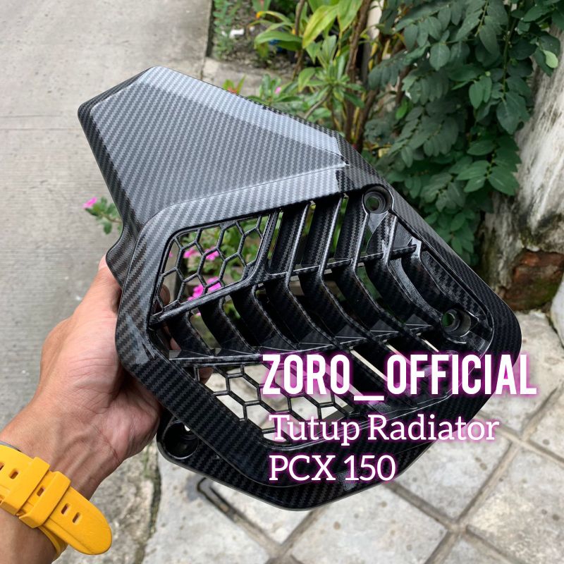 Jual Cover Tutup Radiator Carbon Pcx 150 New ZORO | Shopee Indonesia