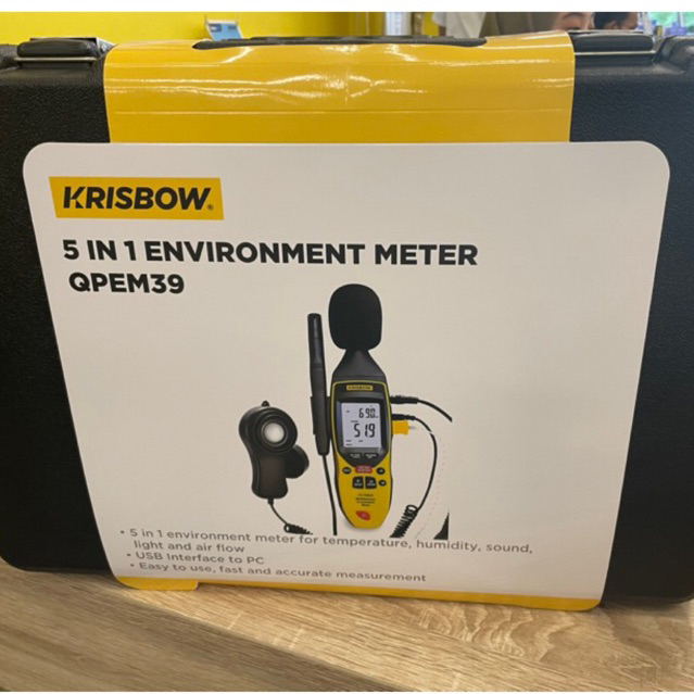 Jual alat ukur environment meter 5 in 1 pro krisbow | Shopee Indonesia