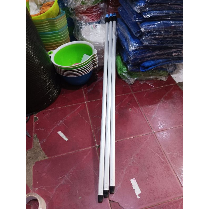 Jual Tongkat Tangkai Gagang Pel Dan Sapu Besi Multifungsi Ulir / Drat ...
