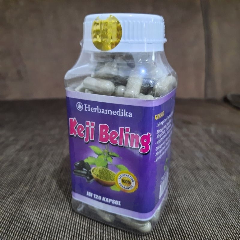 Jual Kapsul Keji Beling 120 Kapsul Obat Herbal Penghancur Batu Ginjal ...