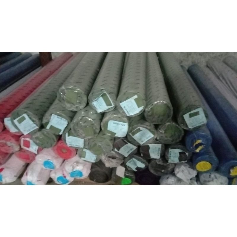 Jual bahan kain semi karet 1roll,,bahan awning//Polyester 300D P45m ...