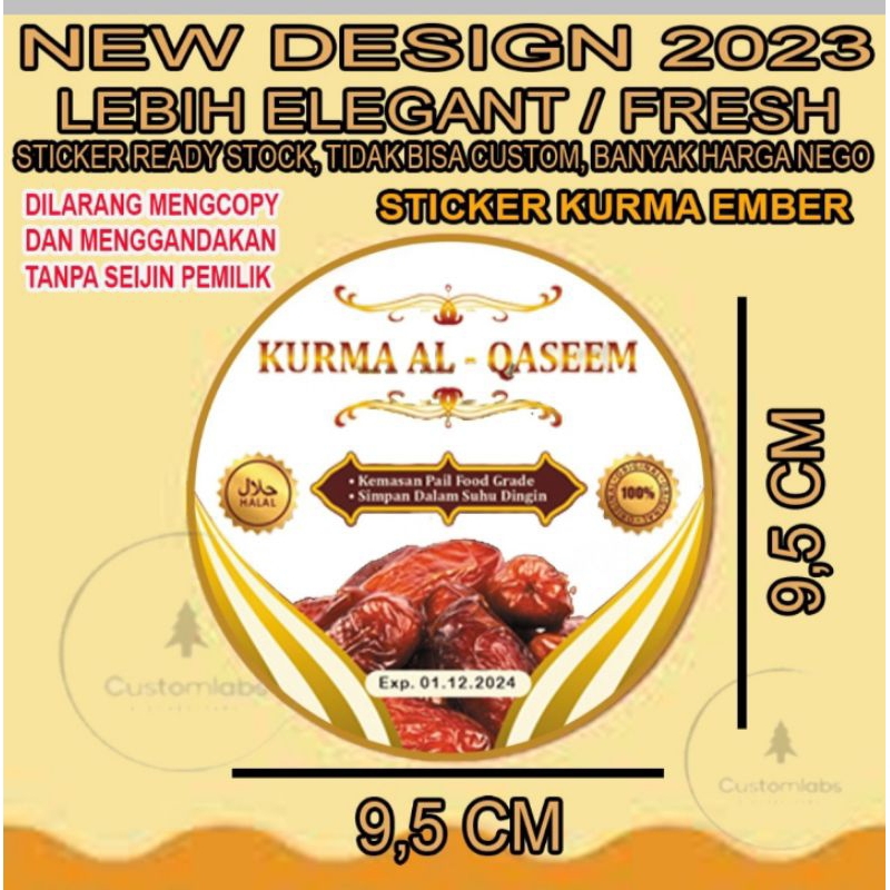 Jual STICKER KURMA / STICKER KURMA SUKARI / LABEL KURMA / BEST SELLER ...