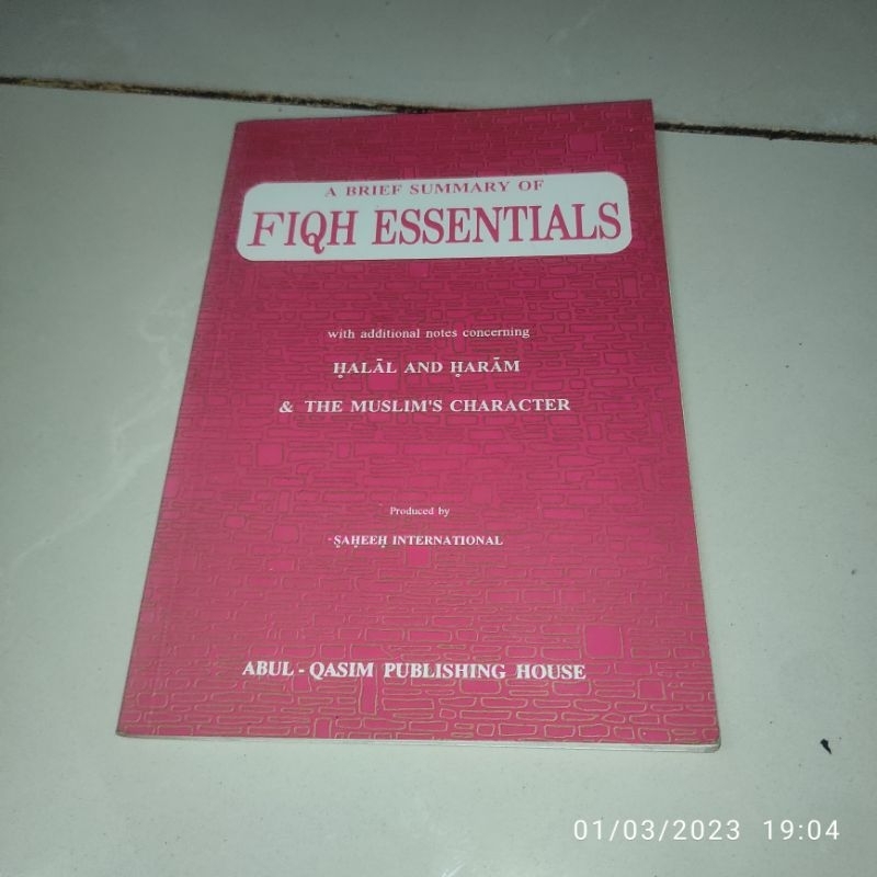 Jual Buku A BRIEF SUMMARY OF FIQH ESSENTIALs Shopee Indonesia