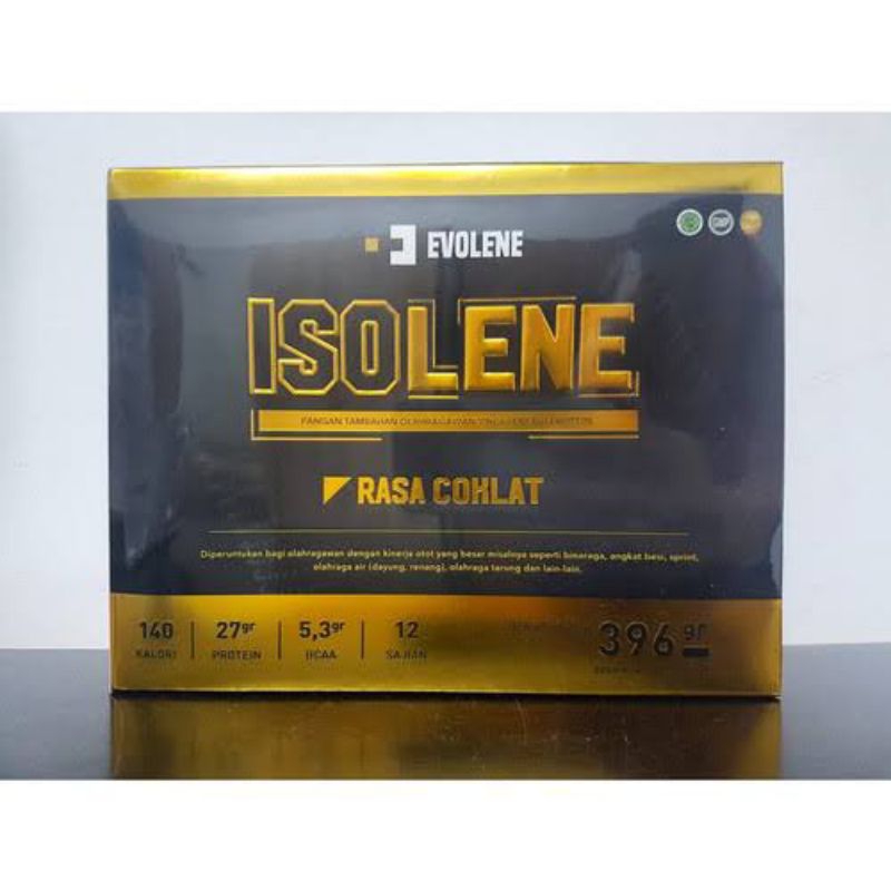 Jual EVOLENE ISOLENE 12 SACHET 396 GR GRAM WHEY ISOLATE EVOWHEY PROTEIN ...