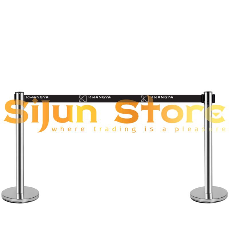 Jual Q Line Tiang Antrian Premium 3 Meter Dengan Custom Logo SiJun ...