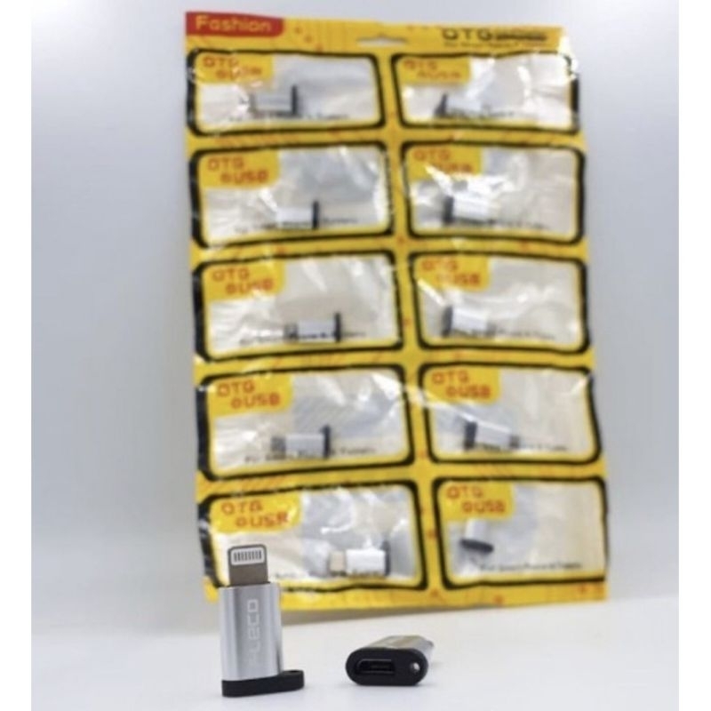 Jual Adapter Konektor Charger Fleco Micro To Type C/Lighting Sambungan ...