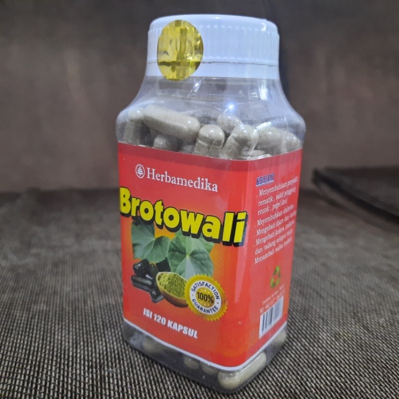 Jual Kapsul Brotowali Isi 120 Kapsul Herbamedika Original | Shopee ...
