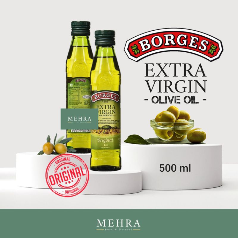 Jual BORGES EXTRA VIRGIN OLIVE OIL / EVOO / MINYAK ZAITUN EXTRA VIRGIN 500 ml | Shopee Indonesia