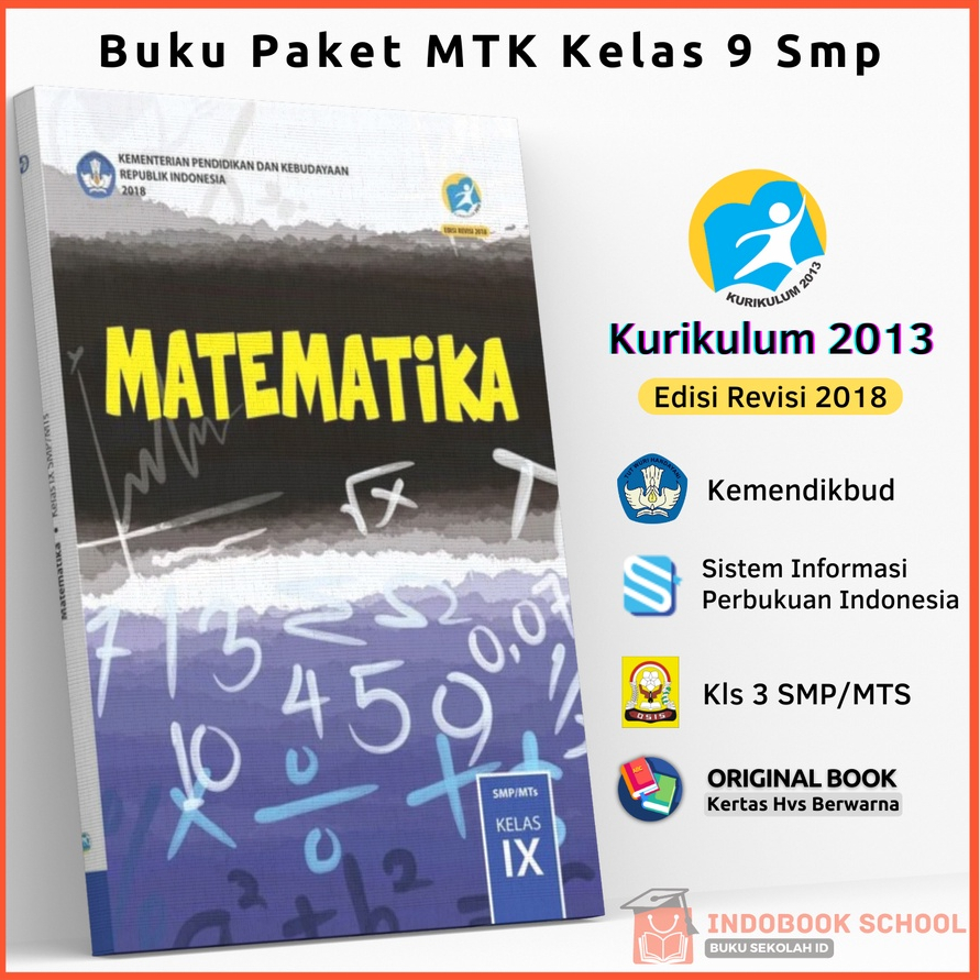 Jual Buku Matematika Kelas 9 SMP Kurikulum 2013 Edisi Revisi 2018 / Buku Paket Siswa Mata ...