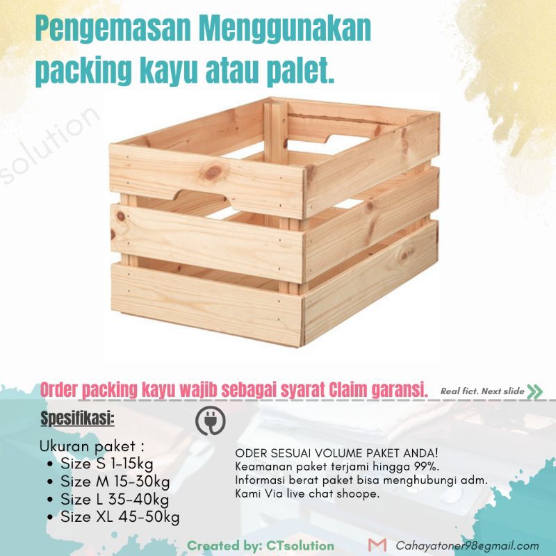 Jual Packing Kayu pengaman paket Volume diatas 75 kg - 165kg | Shopee ...