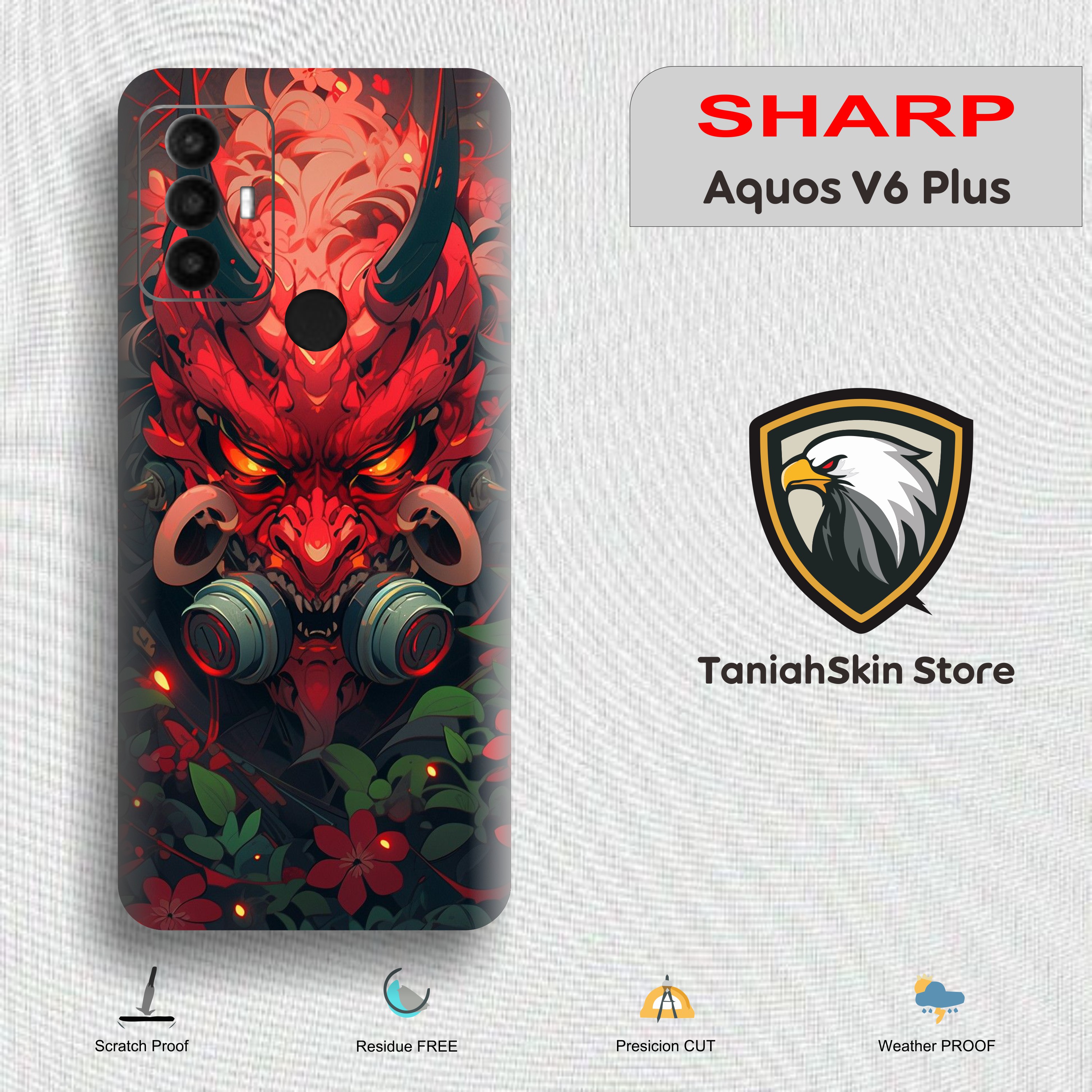 Jual *Buy1Get1* Sharp Aquos V6 Plus Garskin Custom Stiker Bisa COD ...