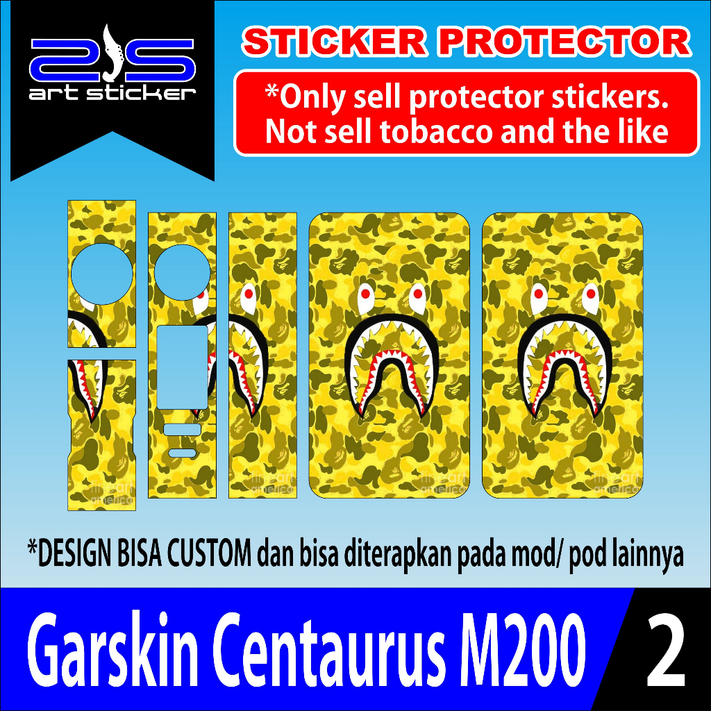 Jual Garskin Skin centrus M200 skull Army Garskin stiker custom Dan Cod ...