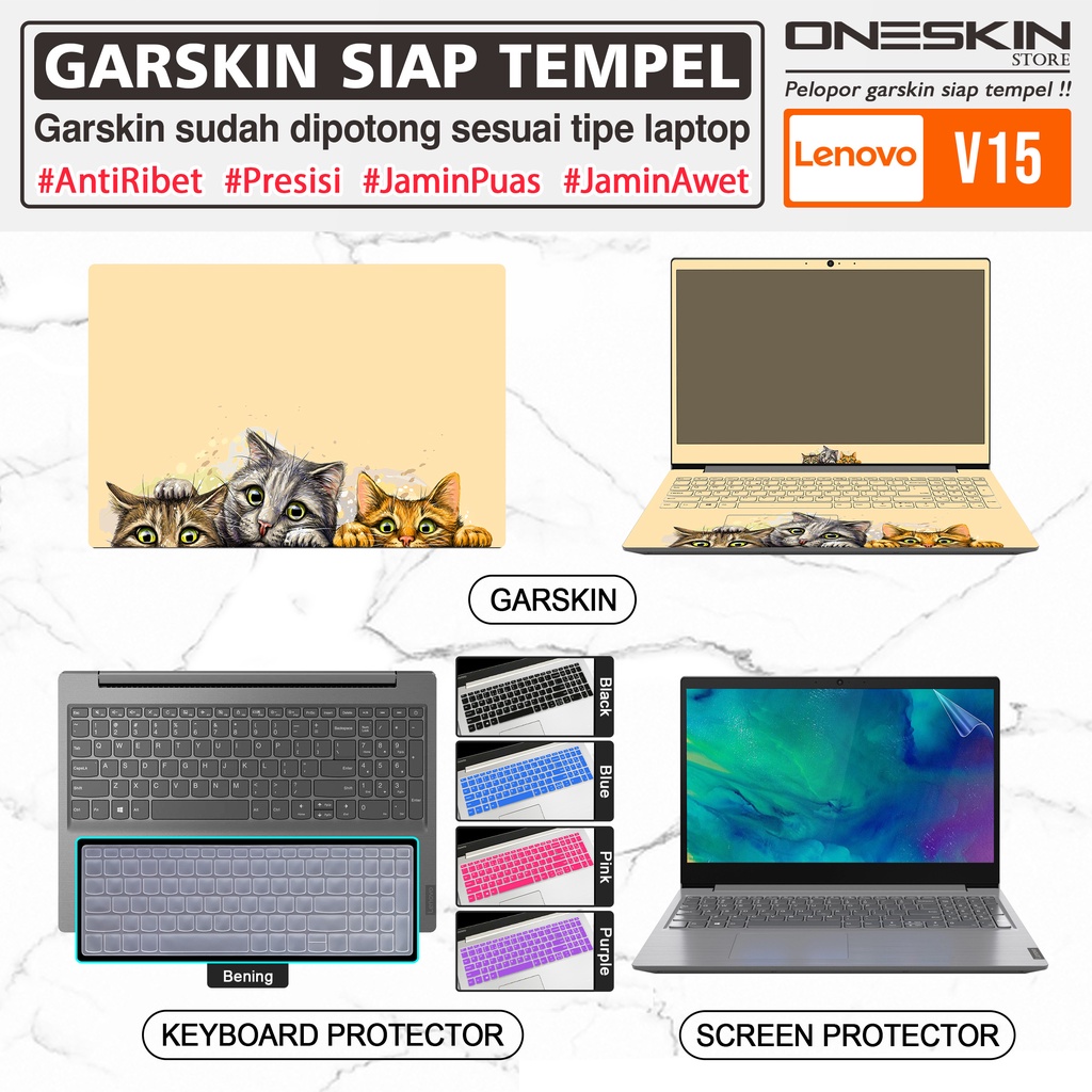 Jual *BahanPremium* Stiker Laptop Lenovo V14 V15 Ada Are Iil Ikb Iwl ...
