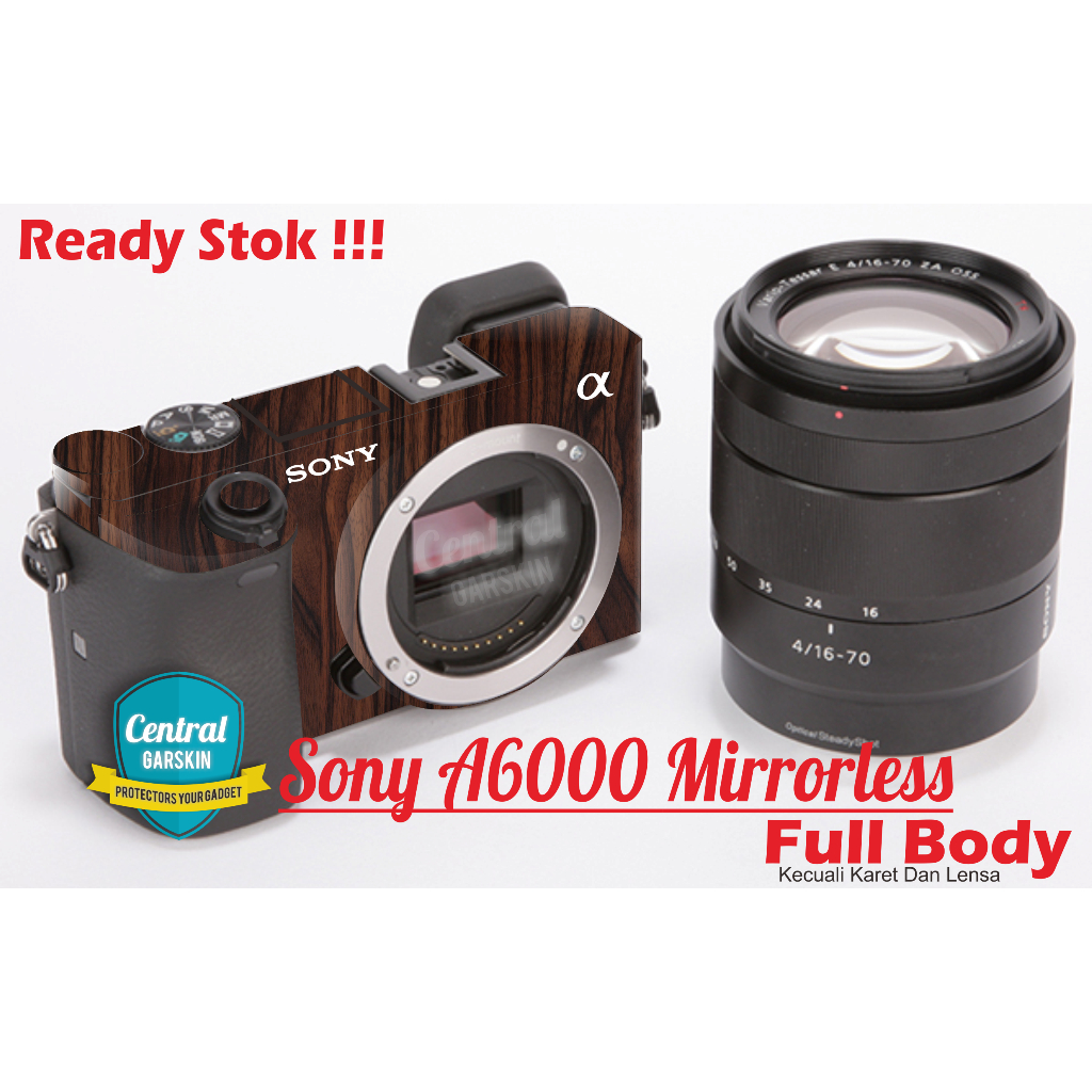 Jual Fullbody Wrap Garskin Kamera Sony A6000 WOOD FULL BODY BISA CUSTOM ...
