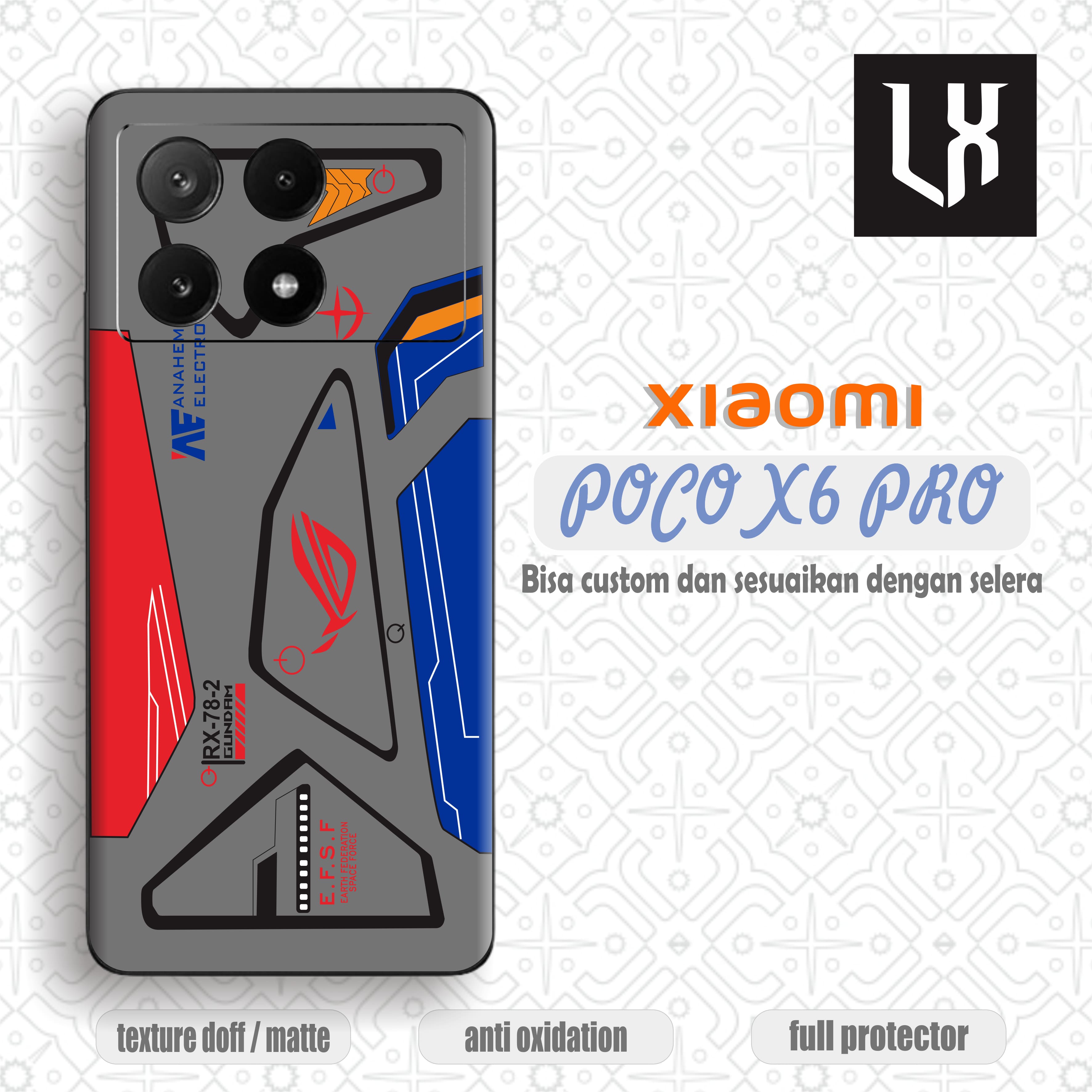 Jual (pie2cis) Garskin/Stiker/case Xiaomi Poco X6 Pro Motif Rog Free ...