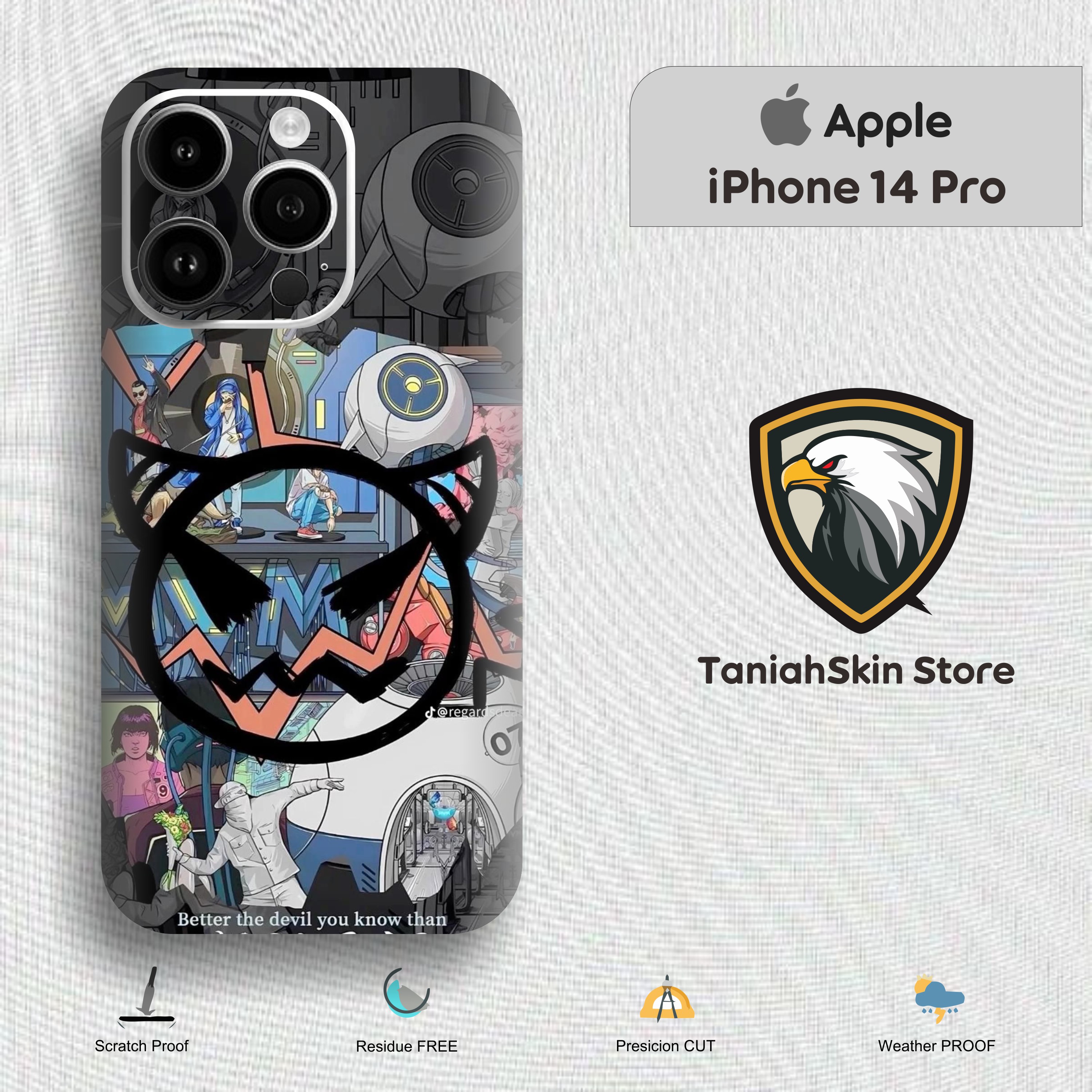 Jual *Buy1Get1* Apple Iphone 14 Pro Garskin Custom Stiker Bisa COD ...