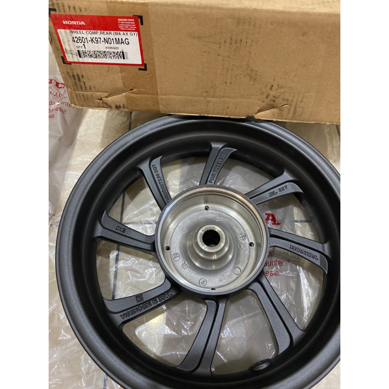 Jual VELG DEPAN BELAKANG K97 PCX 150 NEW 2017-2021 HITAM GOLD EMAS ...