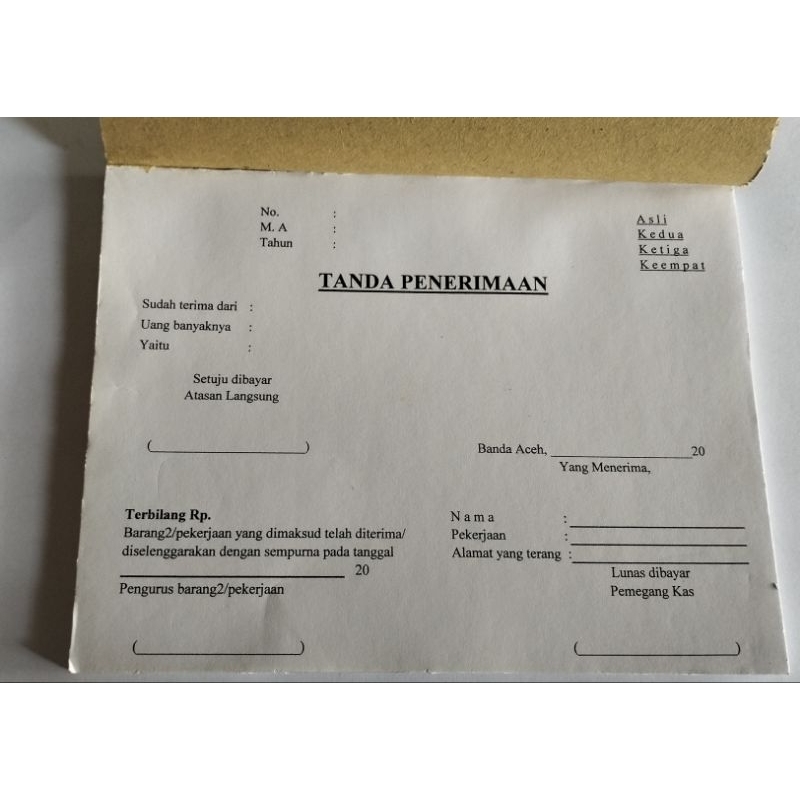 Jual Kwitansi Dinas HVS 1 ply rangkap satu | Shopee Indonesia