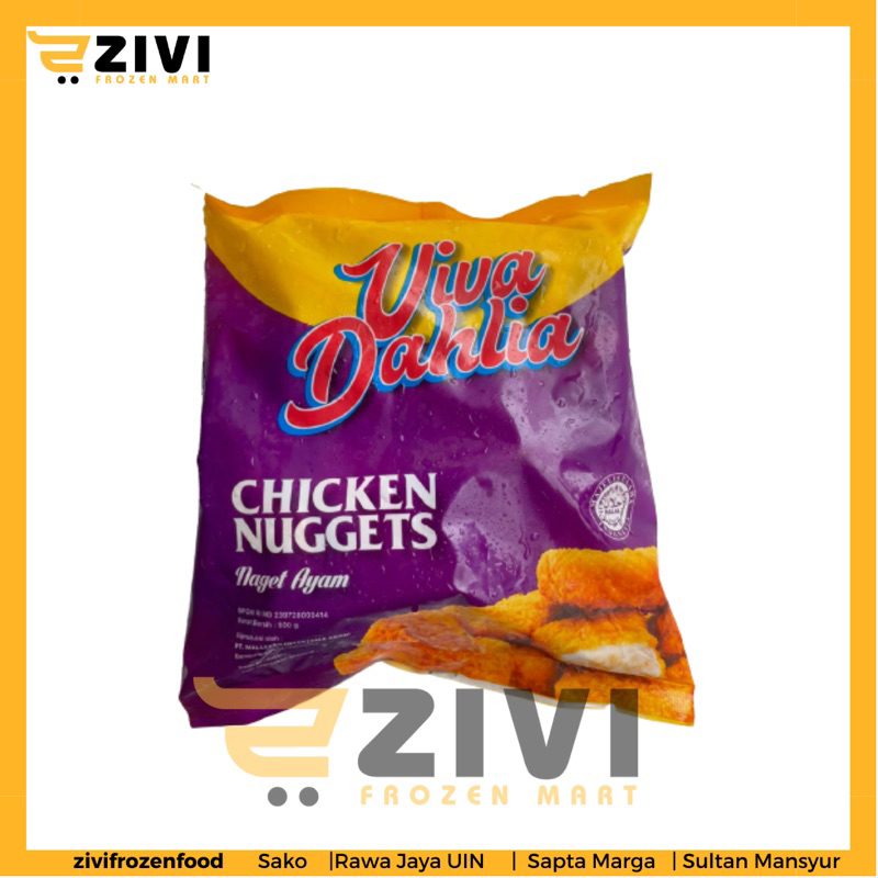 Jual Viva Dahlia Nuget Ayam 500g / frozen / nuget murah / nuget enak ...