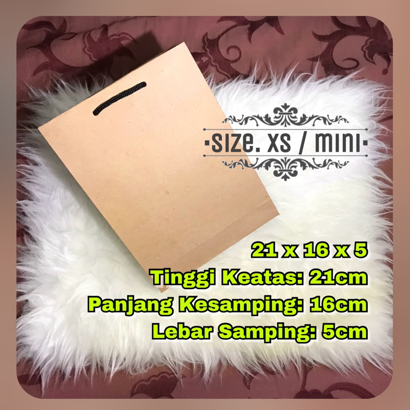 Jual Paper bag mini / tas kertas / kantong / paperbag mini / kecil XS ...
