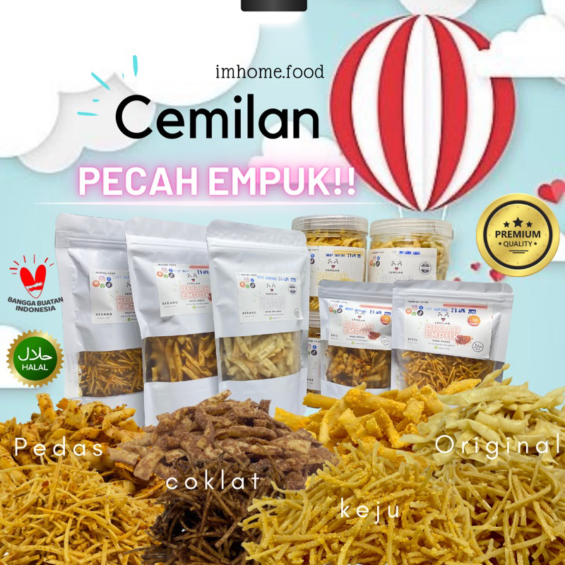 Jual Cemilan Pecah Empuk IMHOME FOOD cheese stick lidi lidian pedas ...