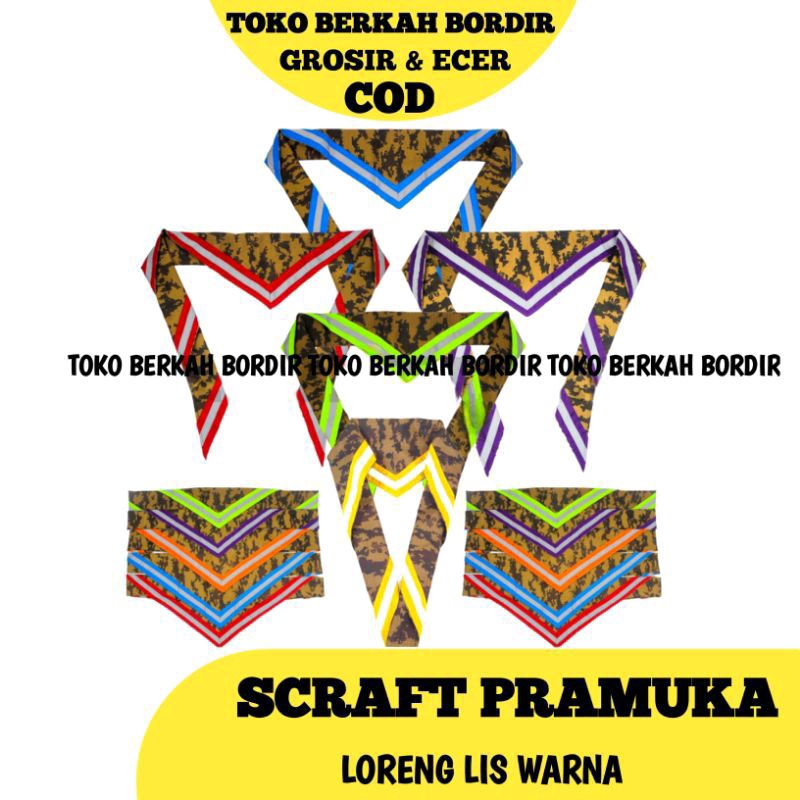 Jual Slayer syal loreng pramuka menyala variasi lengkap | Shopee Indonesia