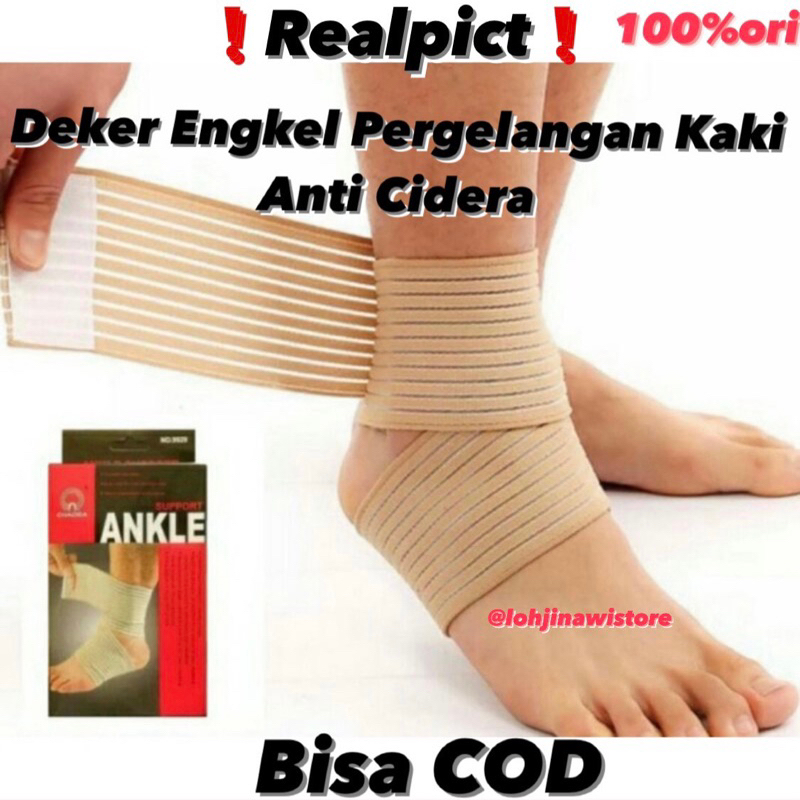 Jual (COD AKTIF) ORIGlNAL Deker Lilit Pergelangan Kaki Ankle Support ...