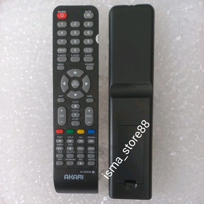 Jual REMOT TV AKARI SMART TV LED LCD RC-9920AS | Shopee Indonesia