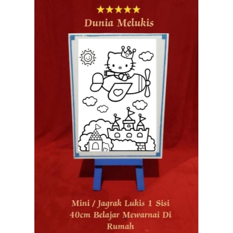 Jual Meja Lukis/Jagrak Mini 45/50/55cm 1 sisi styrofoam 30x40cm ...