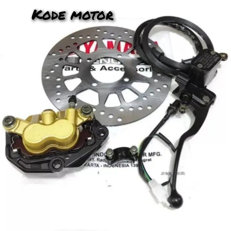 Jual Piringan Depan + Selang Rem + Master Rem Set + Kaliper Depan Yamaha Alfa, Vega R lama, F1ZR ...